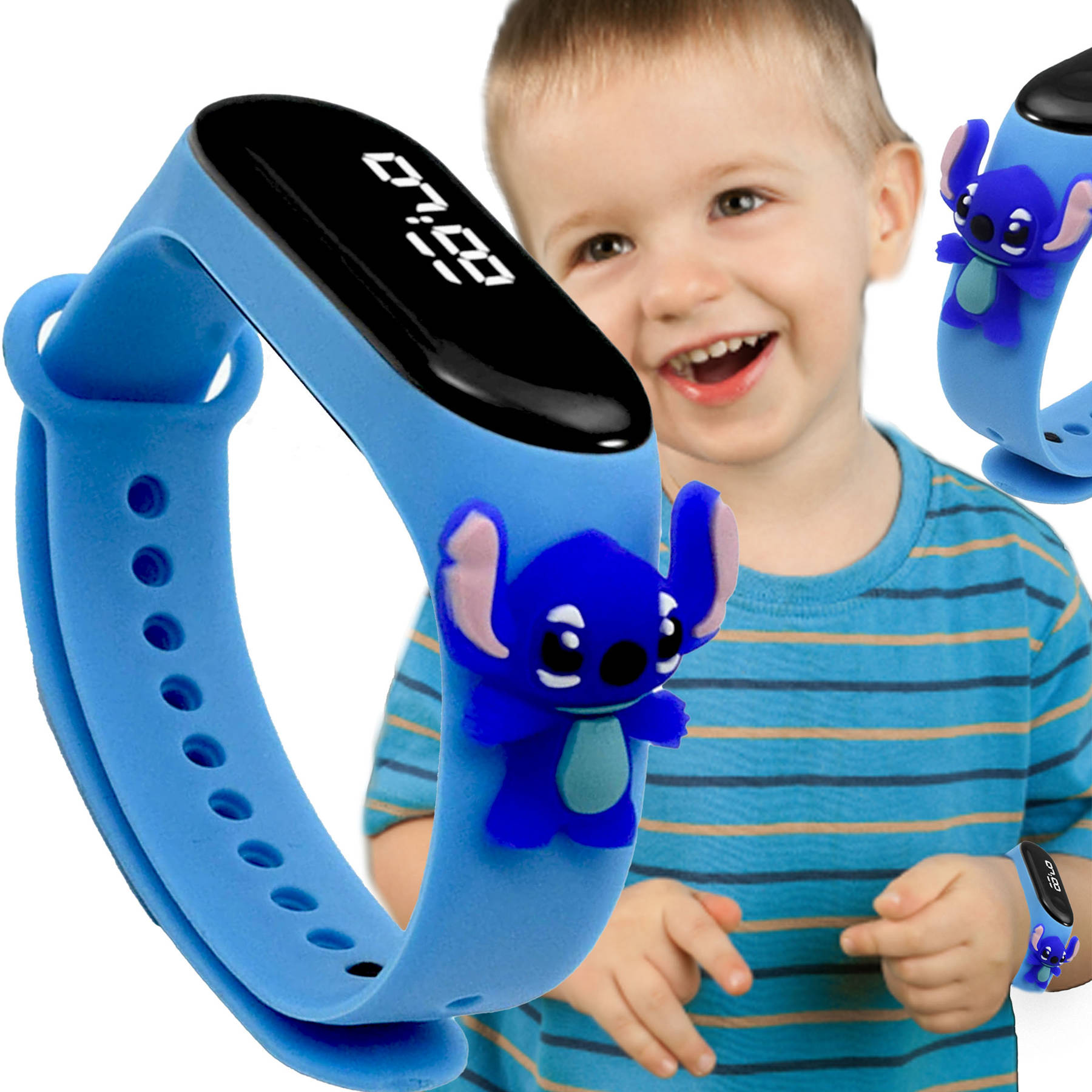 Zegarek LED Dla Dzieci SMARTBAND STICH | Sklep Wysyłkowo24.pl