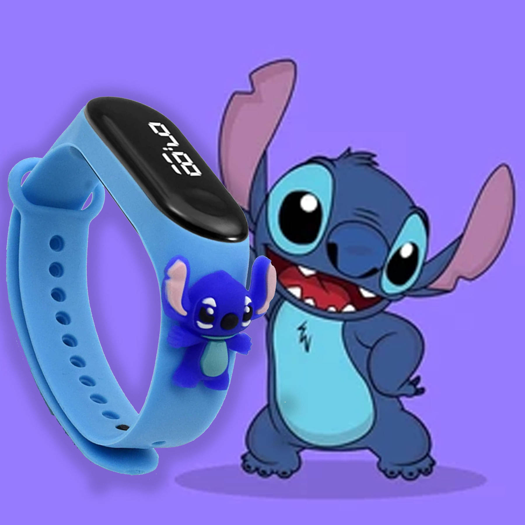 Zegarek LED Dla Dzieci SMARTBAND STICH | Sklep Wysyłkowo24.pl